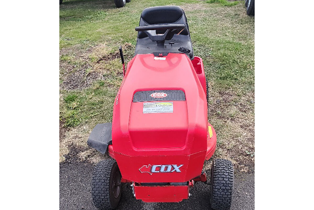Second Hand Cox Hydro Ride on Mower | All About Mowers and Chainsaws