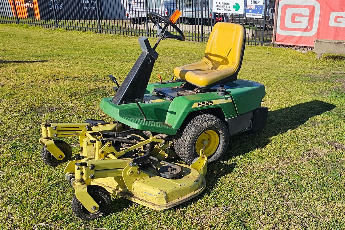 Second Hand John Deere F525 Ride On Mower | All About Mowers and Chainsaws