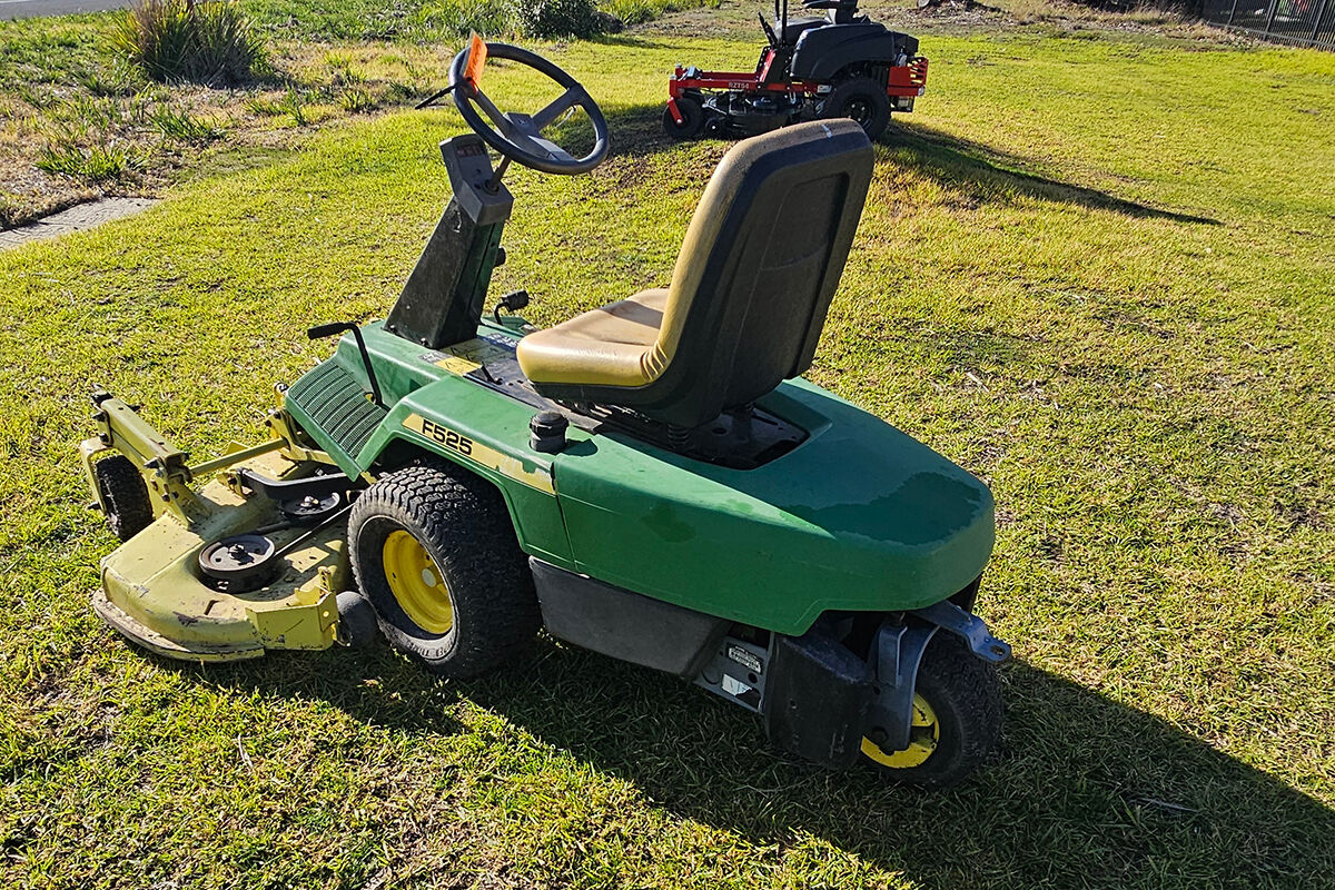 Second Hand John Deere F525 Ride On Mower | All About Mowers and Chainsaws